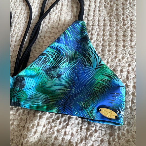 Swim | Brazilian Thong Scrunch Bikini Swimsuit Teal Turquoise Blue | Poshmark